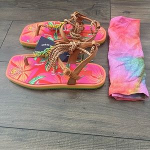 FARM Rio | Shoes | Farm Rio Floral Pietra Sandals Brand New | Poshmark